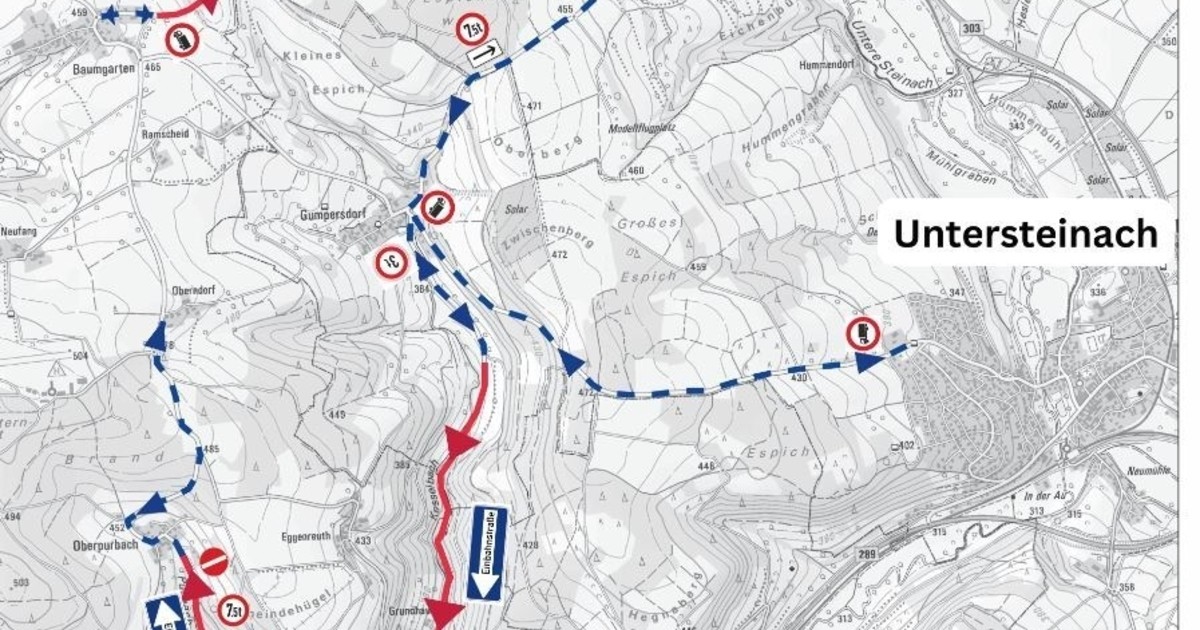 B289-Sperre und Baustelle bei Kauerndorf: Die wichtigsten Infos zu den ...
